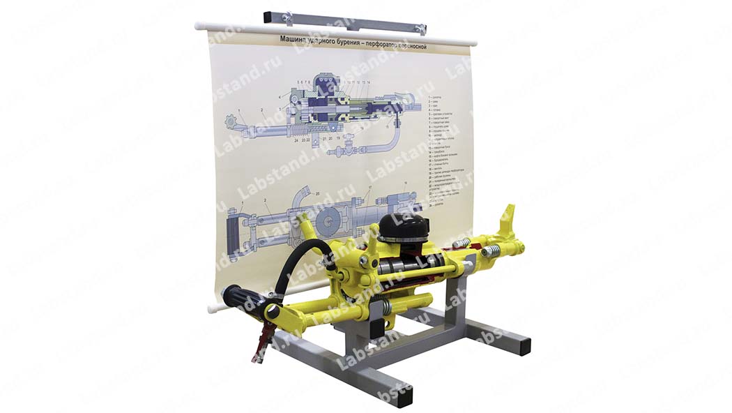 02.05.01.01 Стенд планшет «Машина ударного бурения – перфоратор переносной»